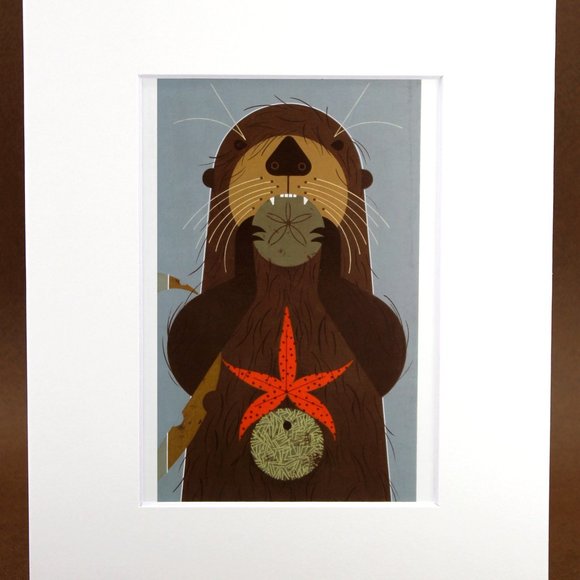 Charley Harper | Wall Decor | Charley Harper Print Sea Otter Otterly ...